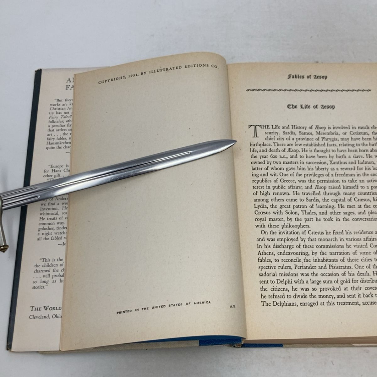 The Fables of Aesop by Willis L. Parker, The World Publishing Company ...