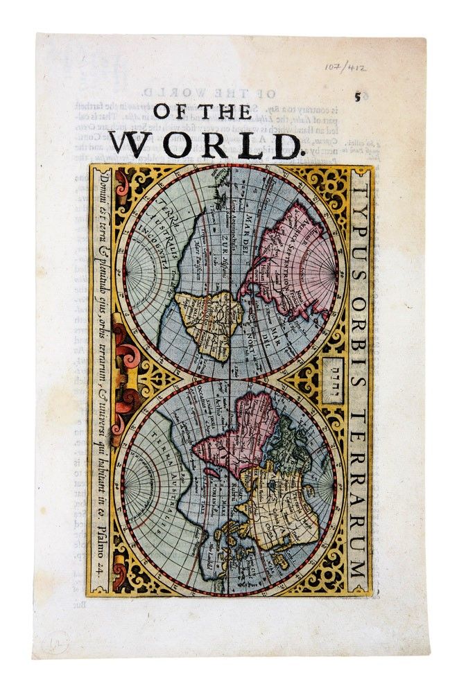 Typus Orbis Terrarum by HONDIUS, Jodocus | | 1607 | | BIBLIO