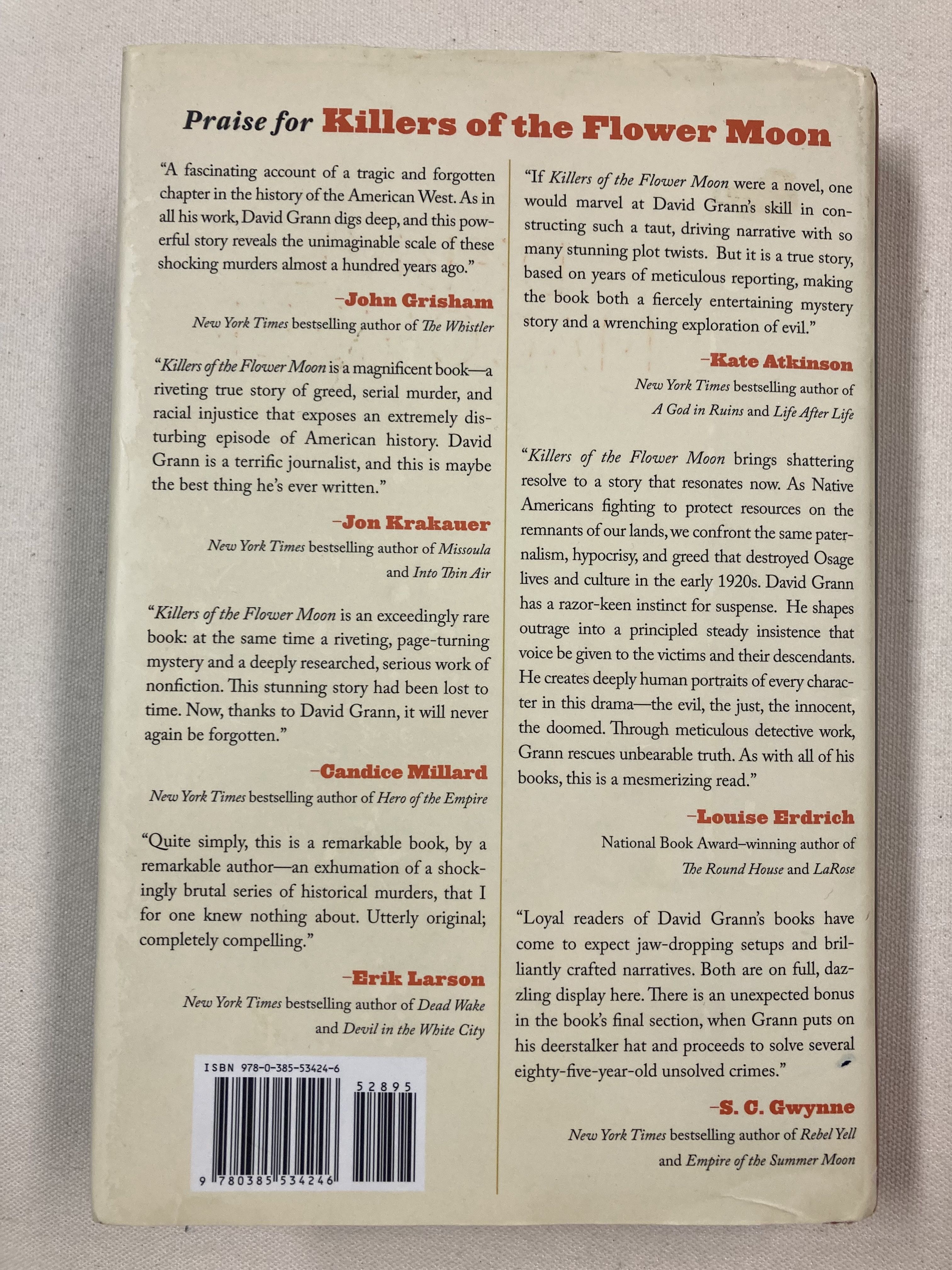 Killers of the Flower Moon: The Osage Murders and the Birth of the FBI ...