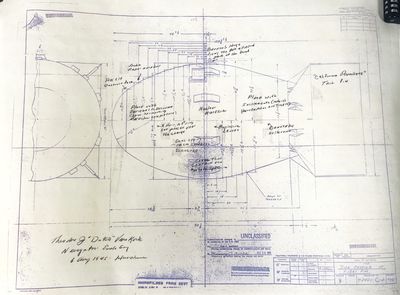 Blueprints of the Atomic Bomb with handwritten explanation of its ...