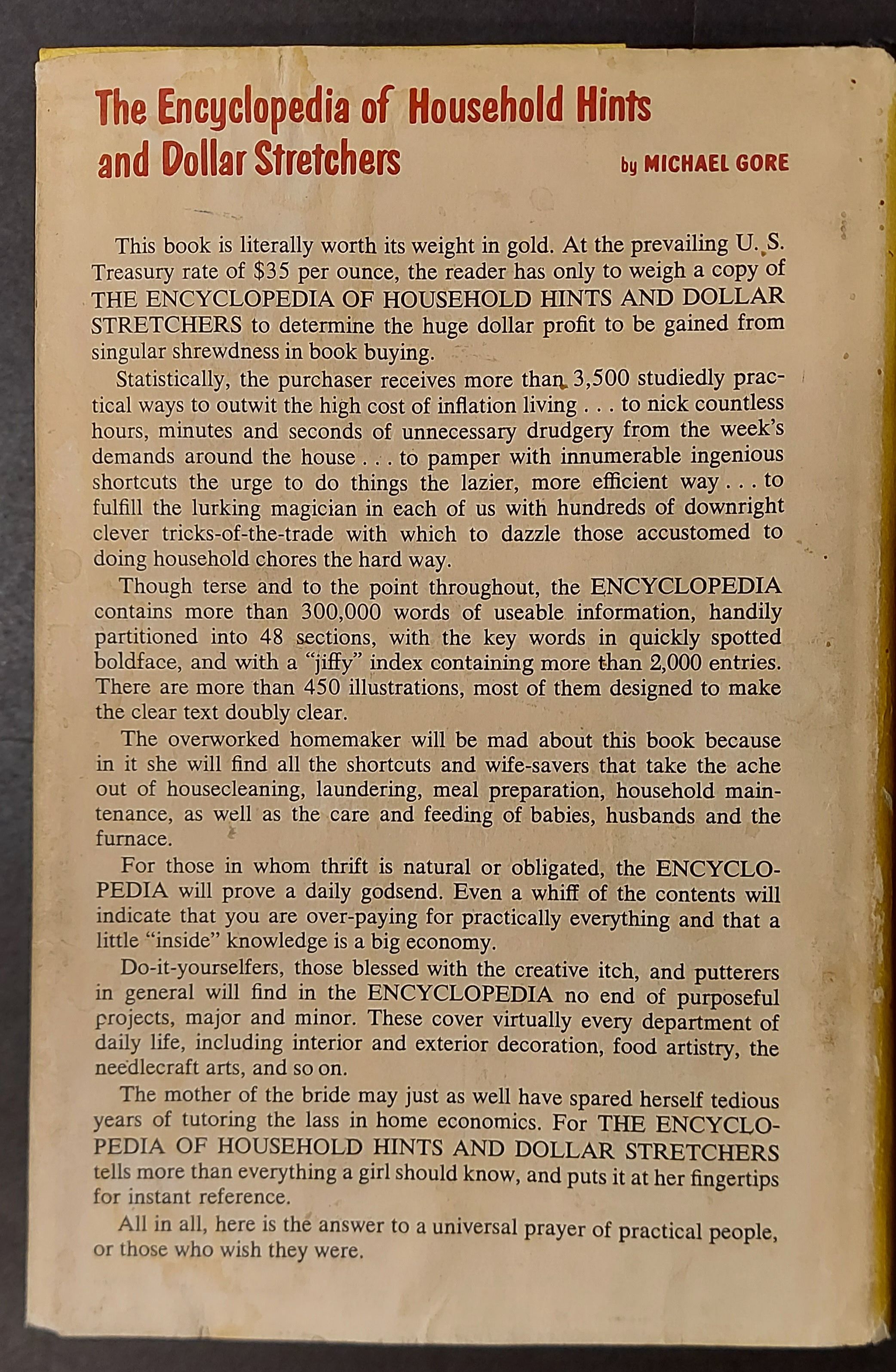 BIBLIO | The Encyclopedia Of Household Hints And Dollar Stretchers by ...