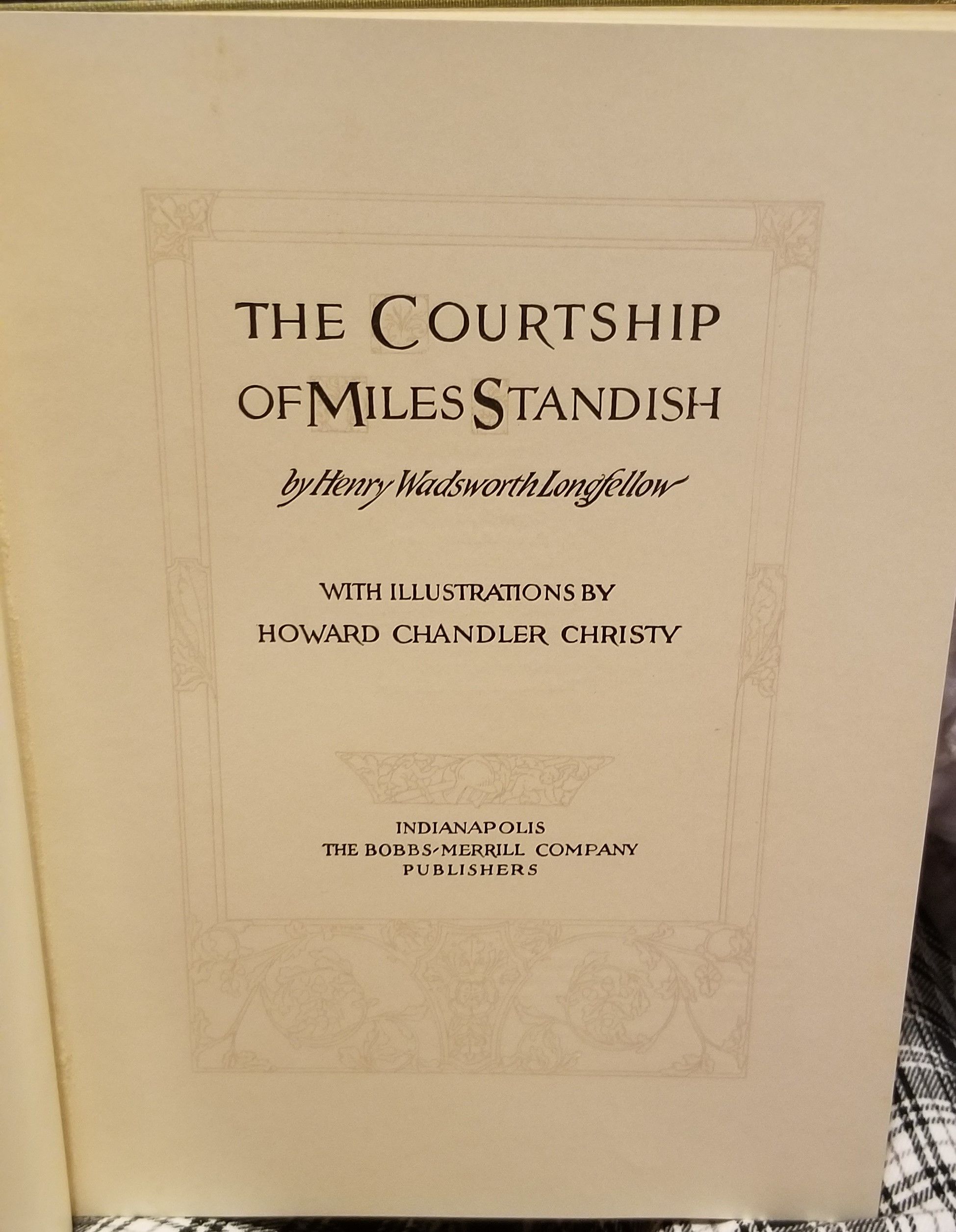 The Courtship of Miles Standish by Henry Wadsworth Longfellow ...