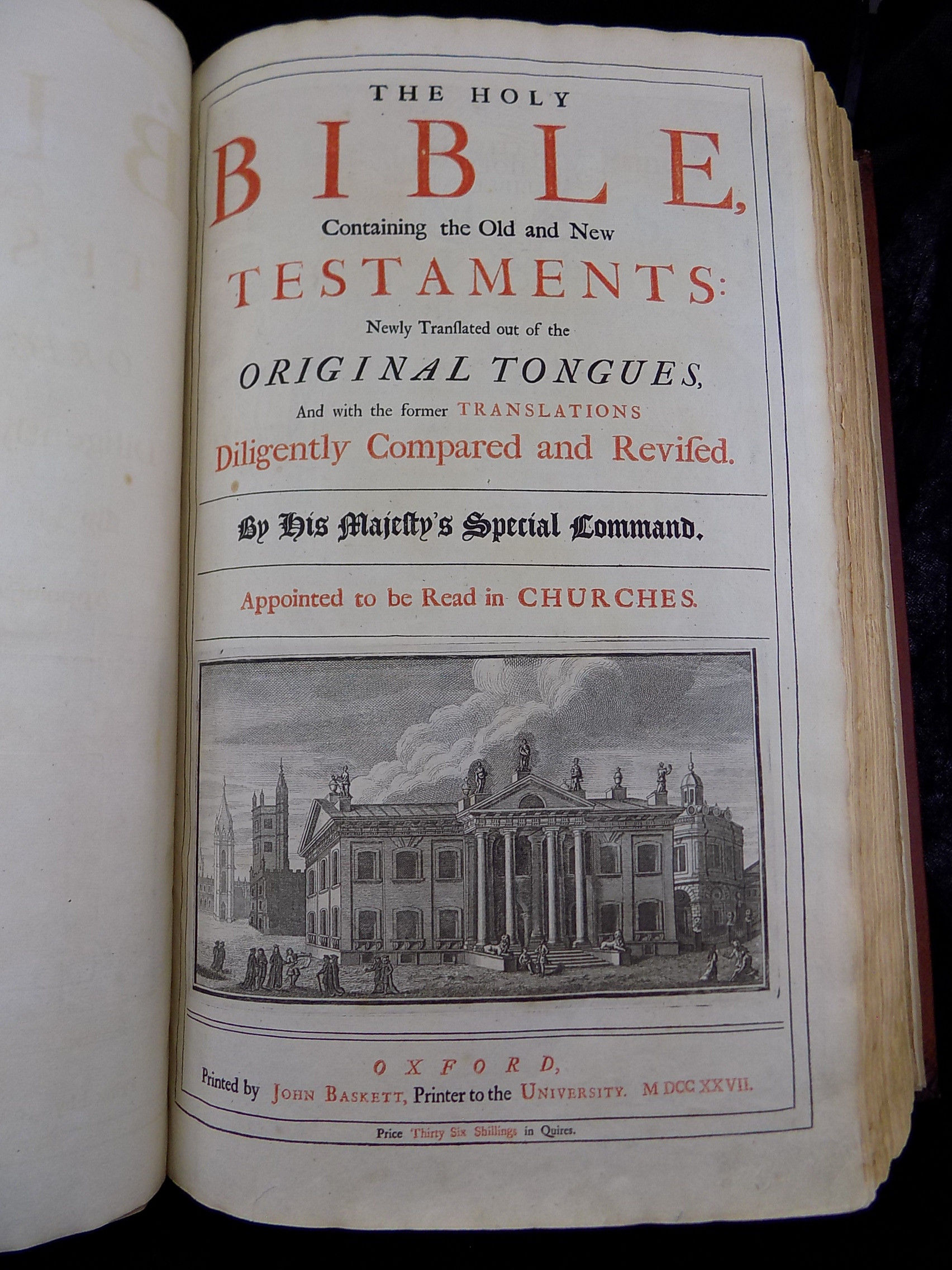 THE HOLY BIBLE CONTAINING THE OLD TESTAMENT AND THE NEW.... by GOD ...