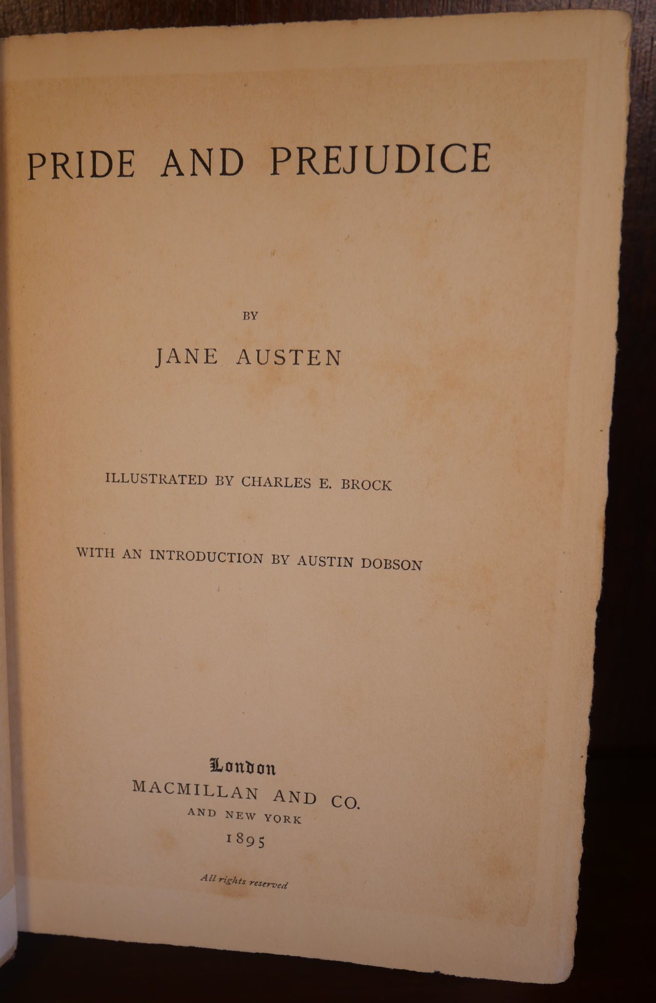 Pride and Prejudice by Jane Austen | 1895 | Macmillan and Co | Biblio
