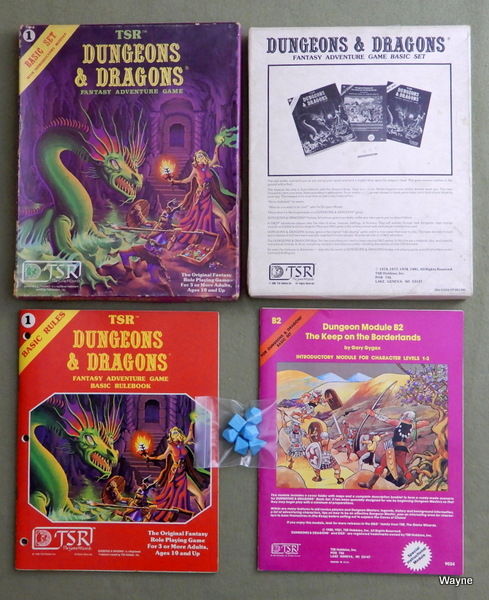 Dungeons & Dragons Basic Set - PLAY SET by Gary Gygax & Dave Arneson ...