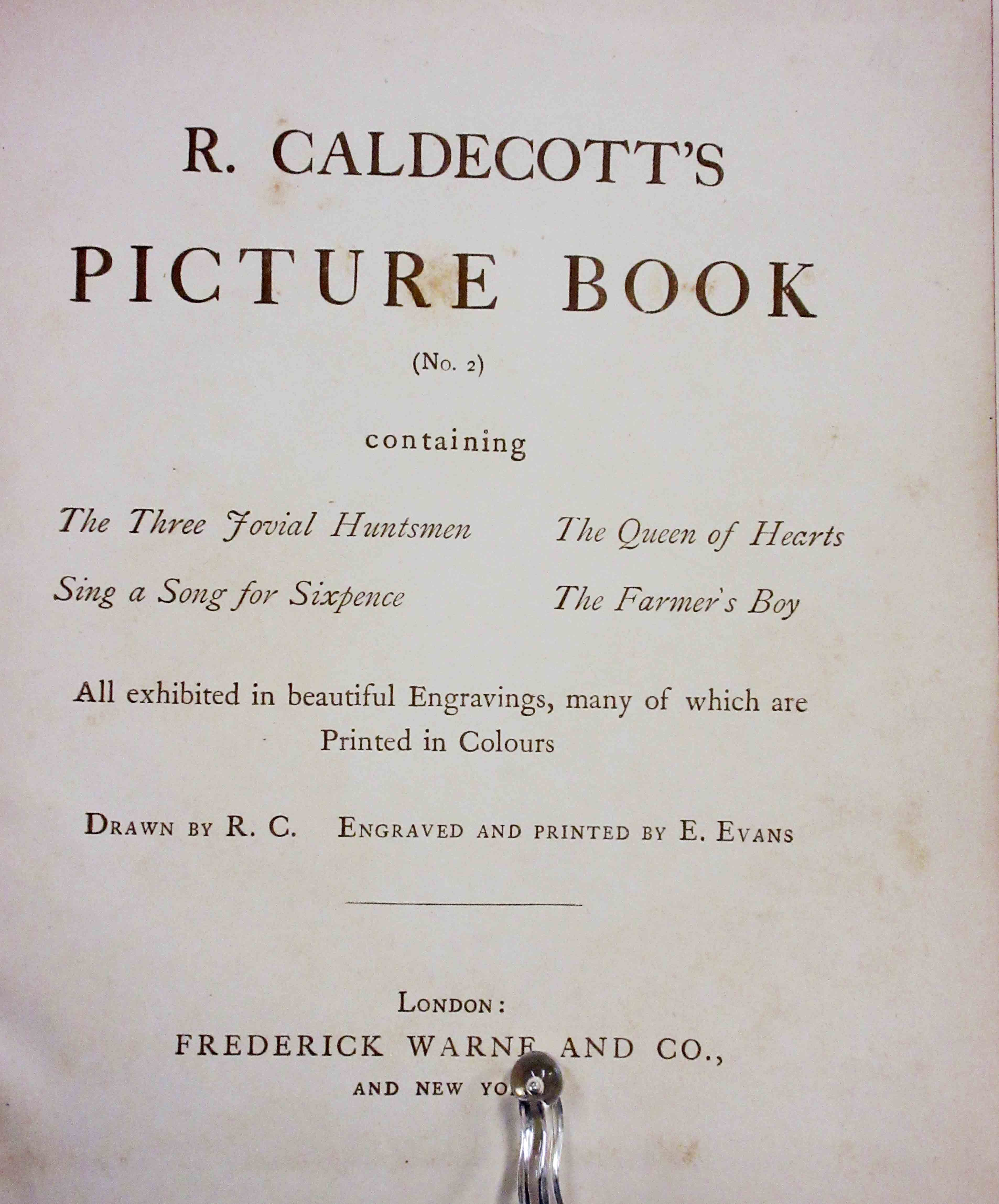 R. CALDECOTT'S PICTURE BOOK NO. 2 by Caldecott, Randolph | Hardcover ...