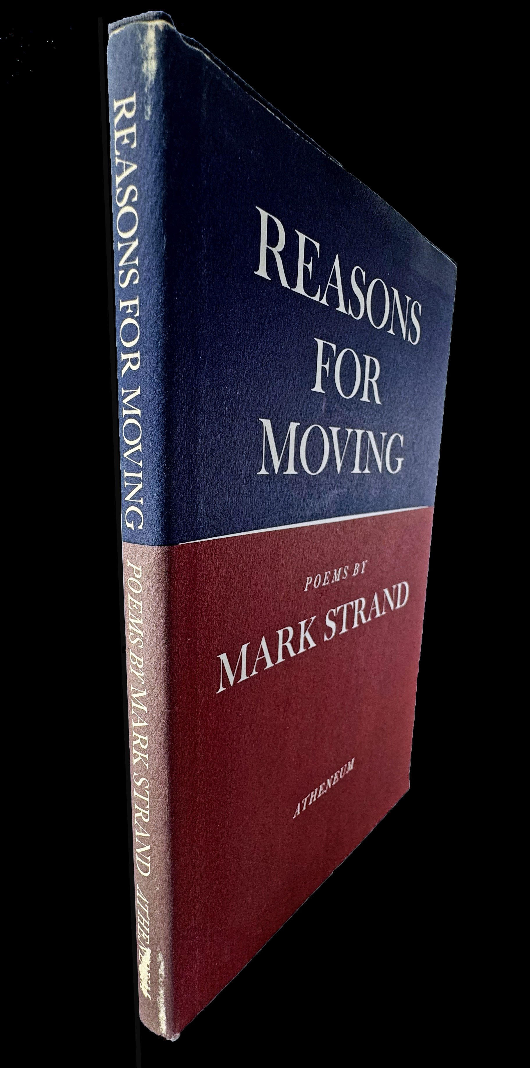 Reasons for Moving by Mark Strand | Stitched | 1969 | Atheneum | Biblio