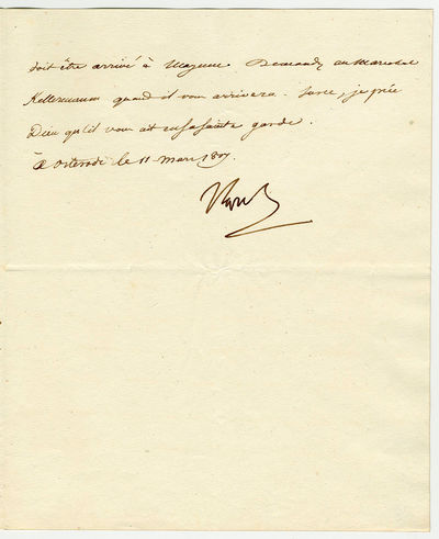 Napoleon Bonaparte Signed Letter from Polish Campaign, War of the 4th ...