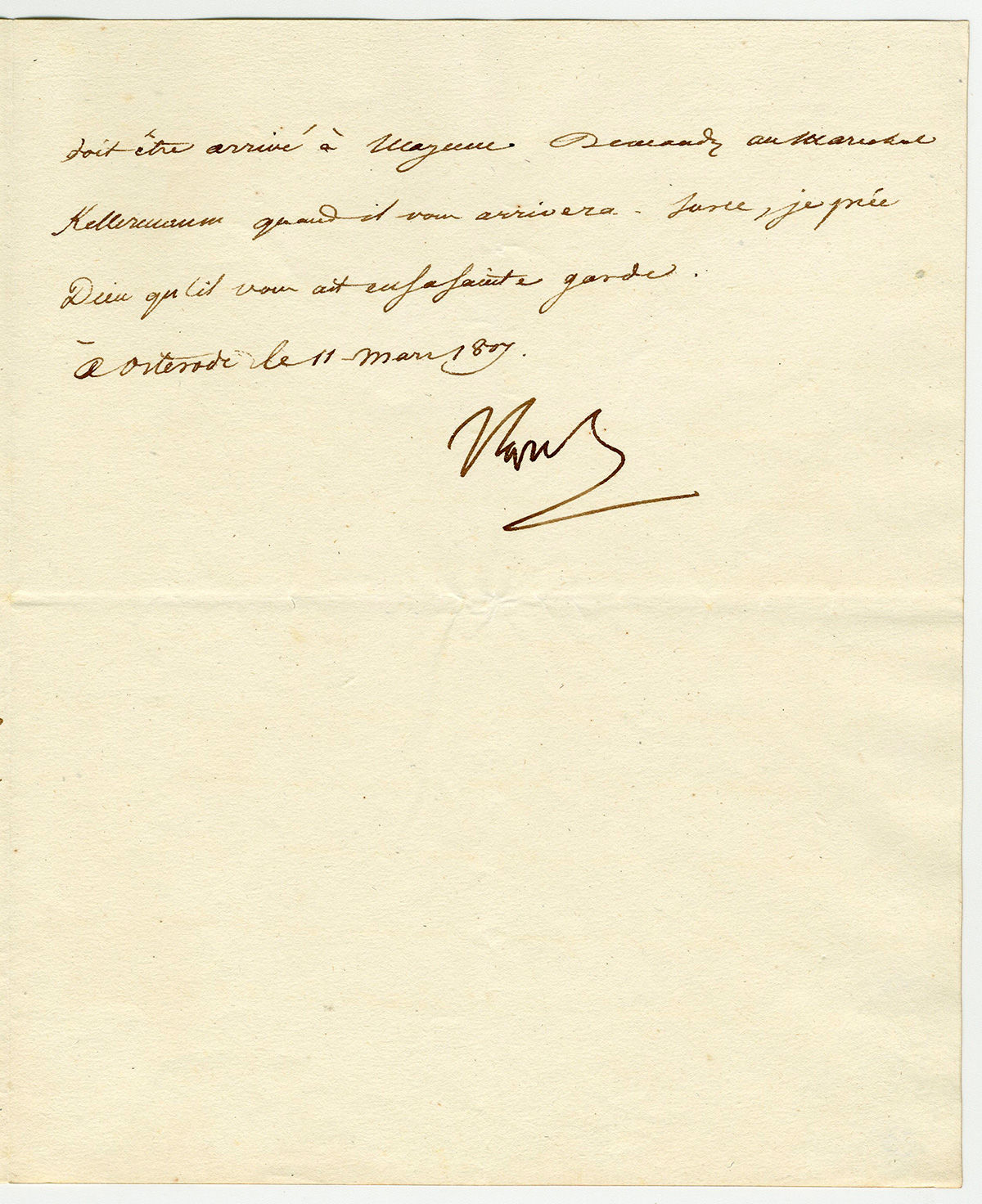 Napoleon Bonaparte Signed Letter from Polish Campaign, War of the 4th ...
