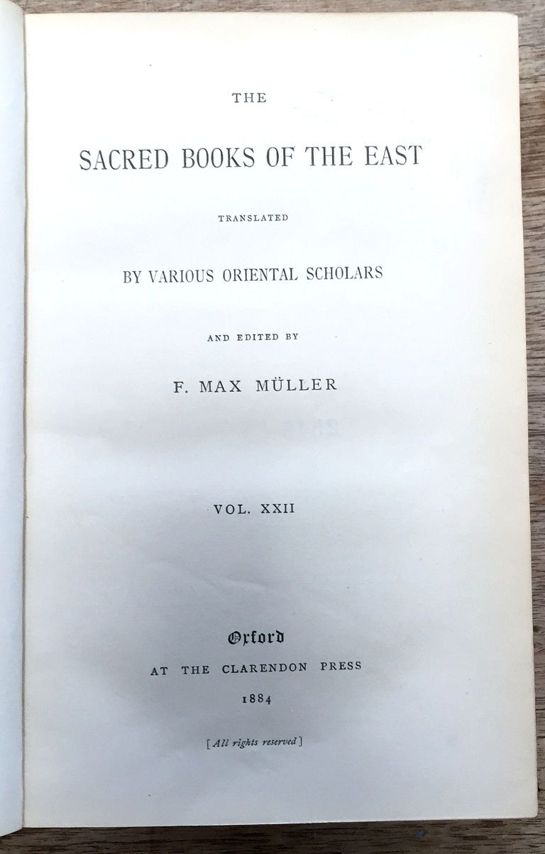 The Sacred books of the East (50 volume complete set) by Friederich Max ...