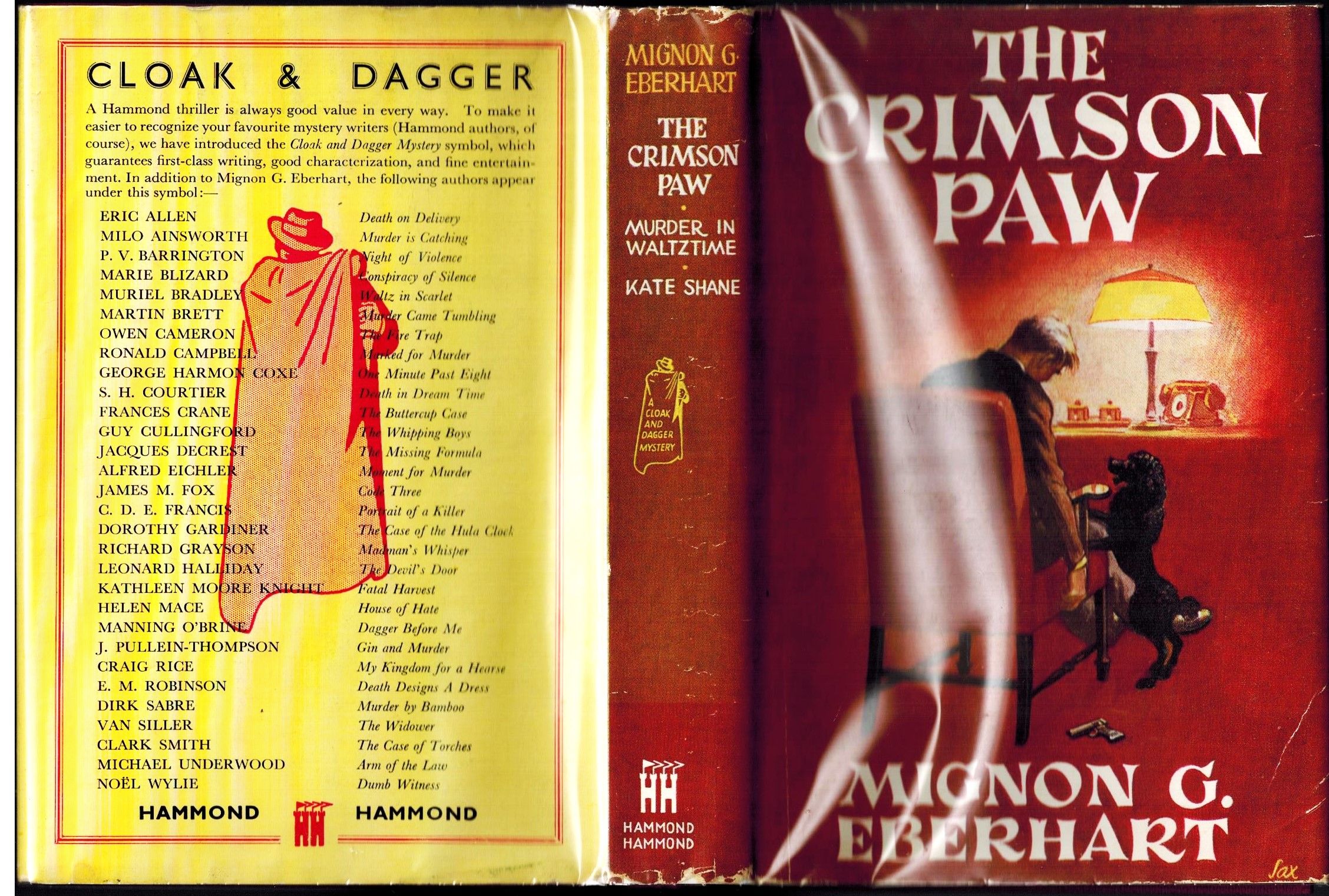 The Crimson Paw by Eberhart, Mignon G. | Search for Rare Books | ABAA