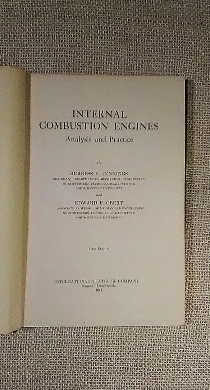 BIBLIO | Internal Combustion Engines Analysis and Practice by Burgess H ...