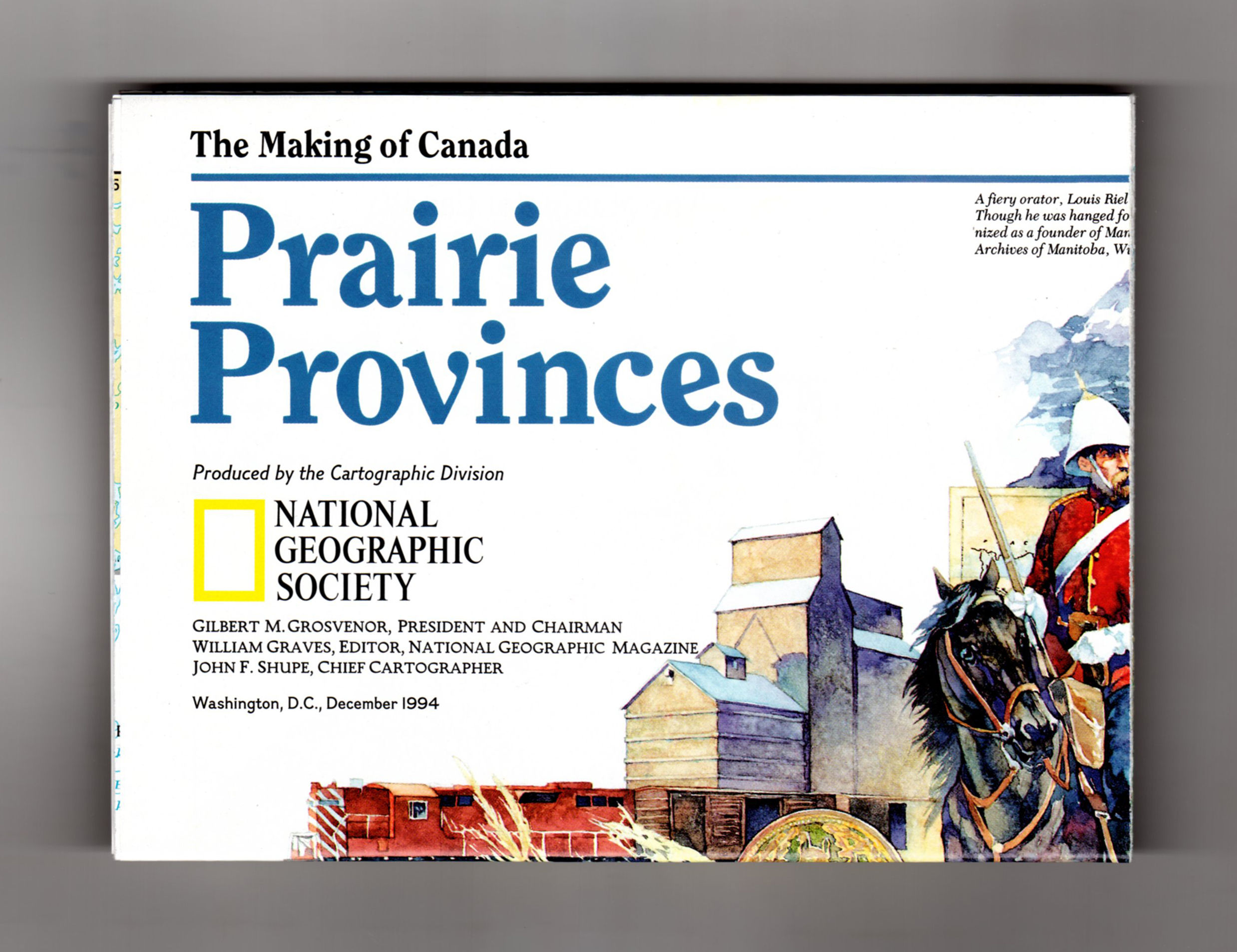 National Geographic Map & Supplement, "Prairie Provinces - The Making ...