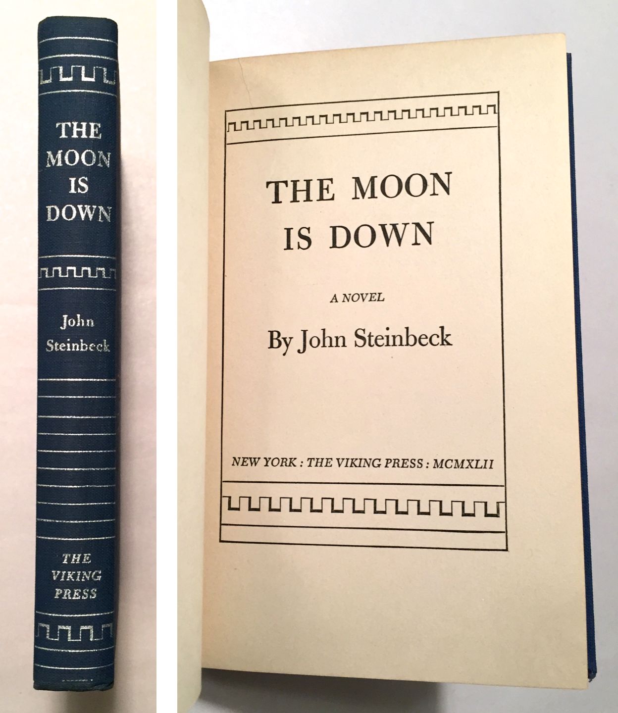 BIBLIO | The Moon is Down by John Steinbeck | | 1942 | The Viking Press