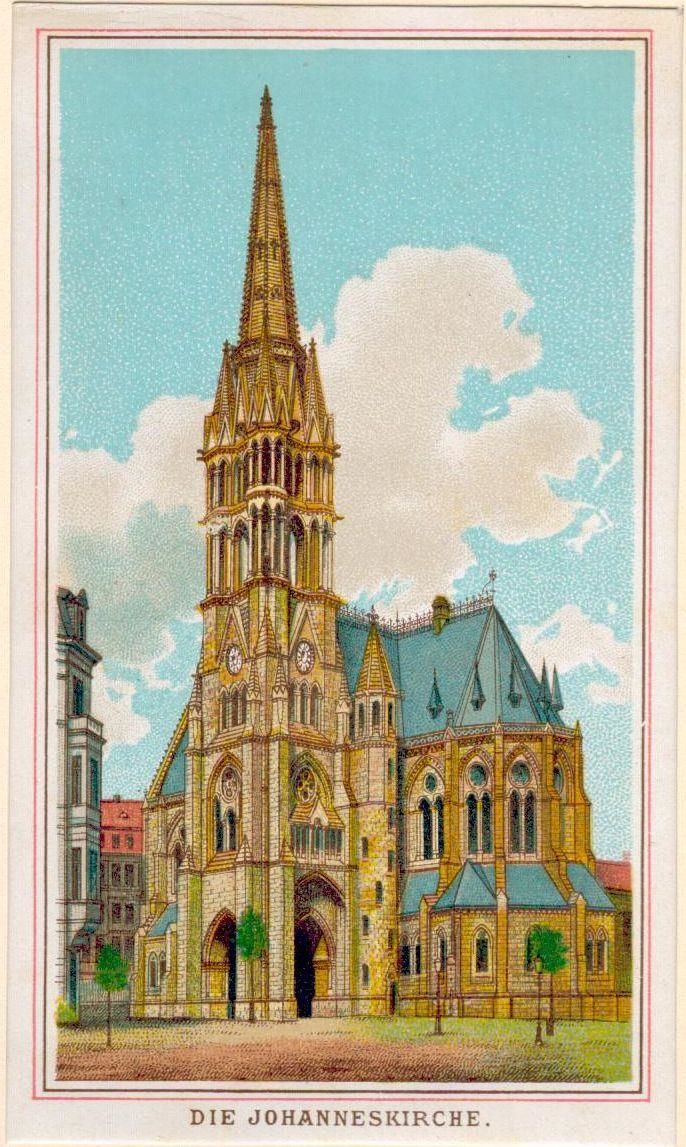 Dresden. Die Johanneskirche by Original Chromolithographie um 1890 ...