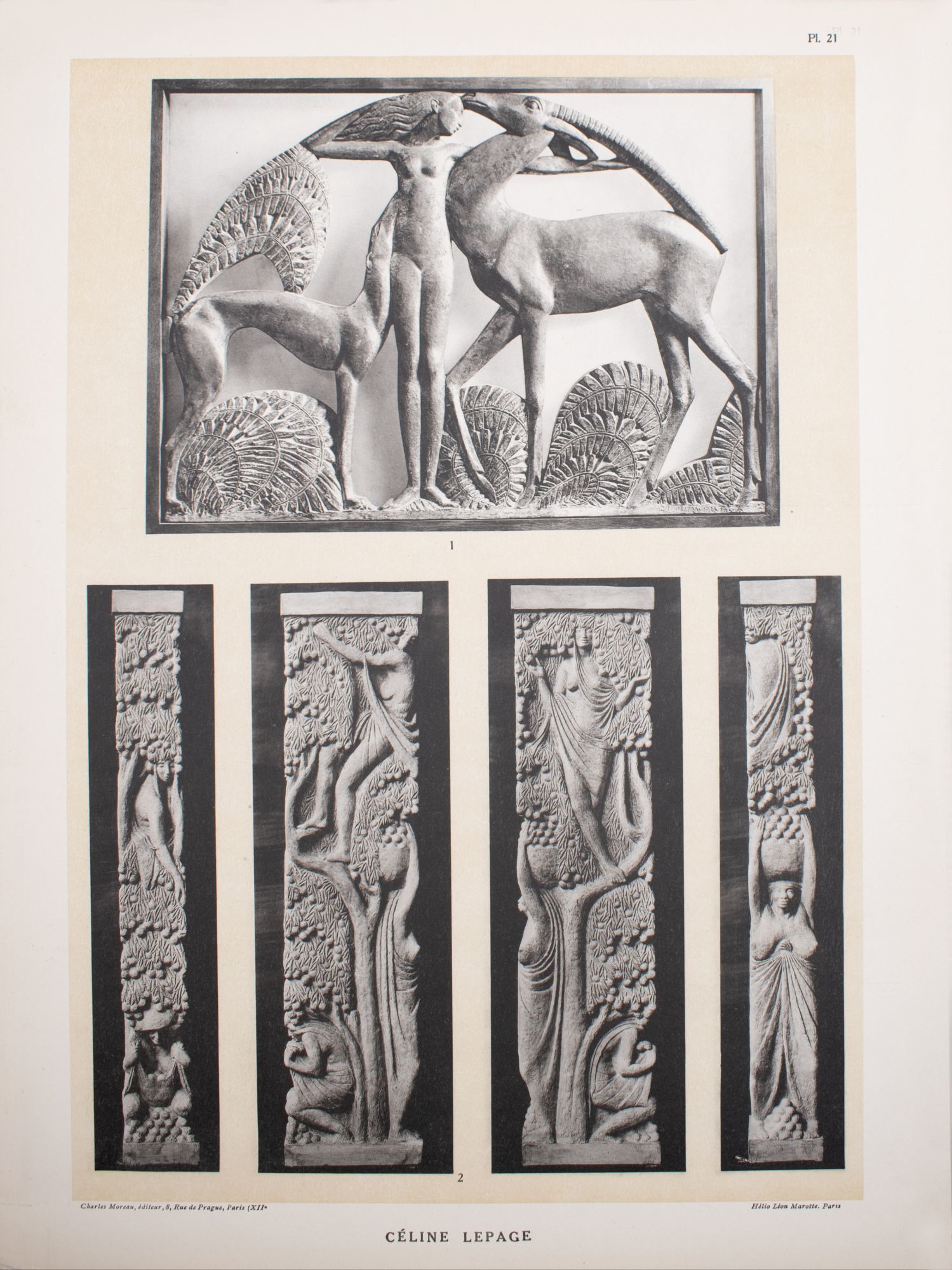 La sculpture decorative moderne, 1re, 2e, et 3e série by Rapin, Henri ...