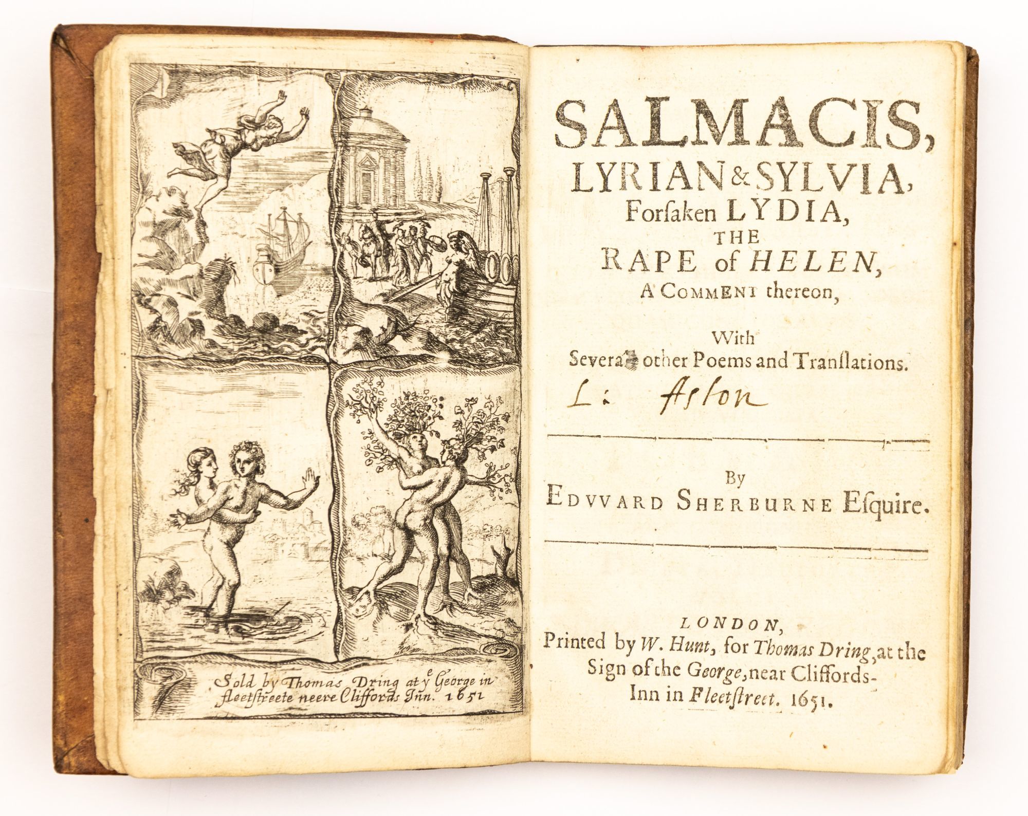 Salmacis, Lyrian & Sylvia, Forsaken Lydia, the Rape of Helen, a Comment ...
