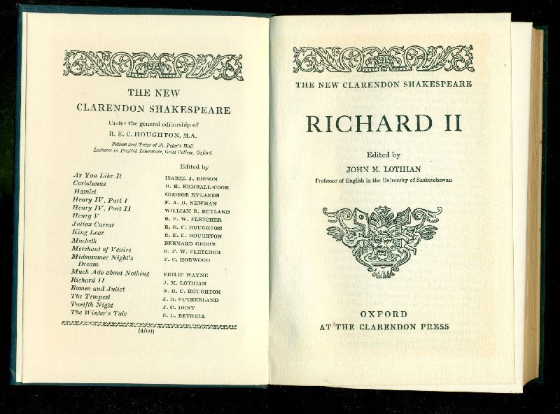 Richard II by SHAKESPEARE, William, | Rilegato (hardback) | 1959 ...