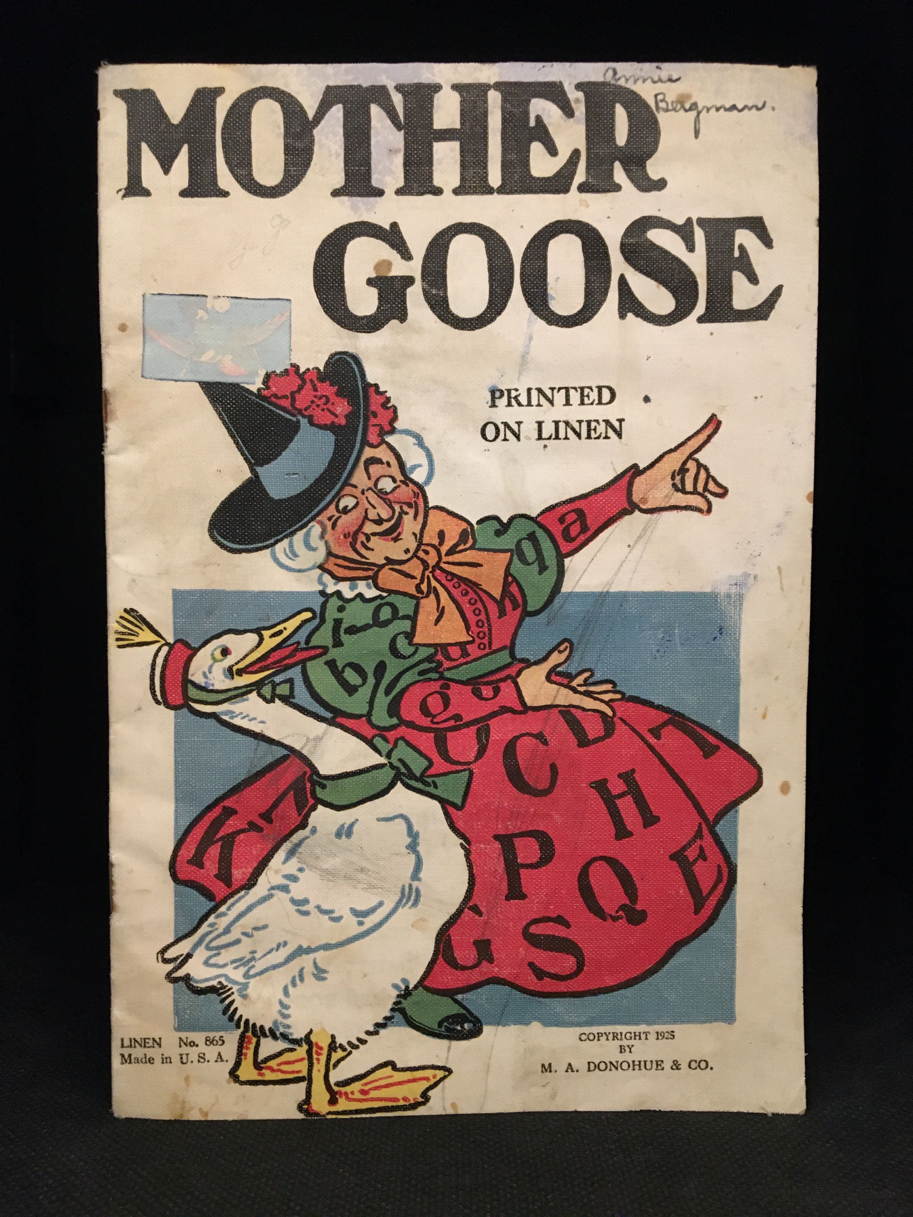 Mother Goose Nursery Rhyme Characters List