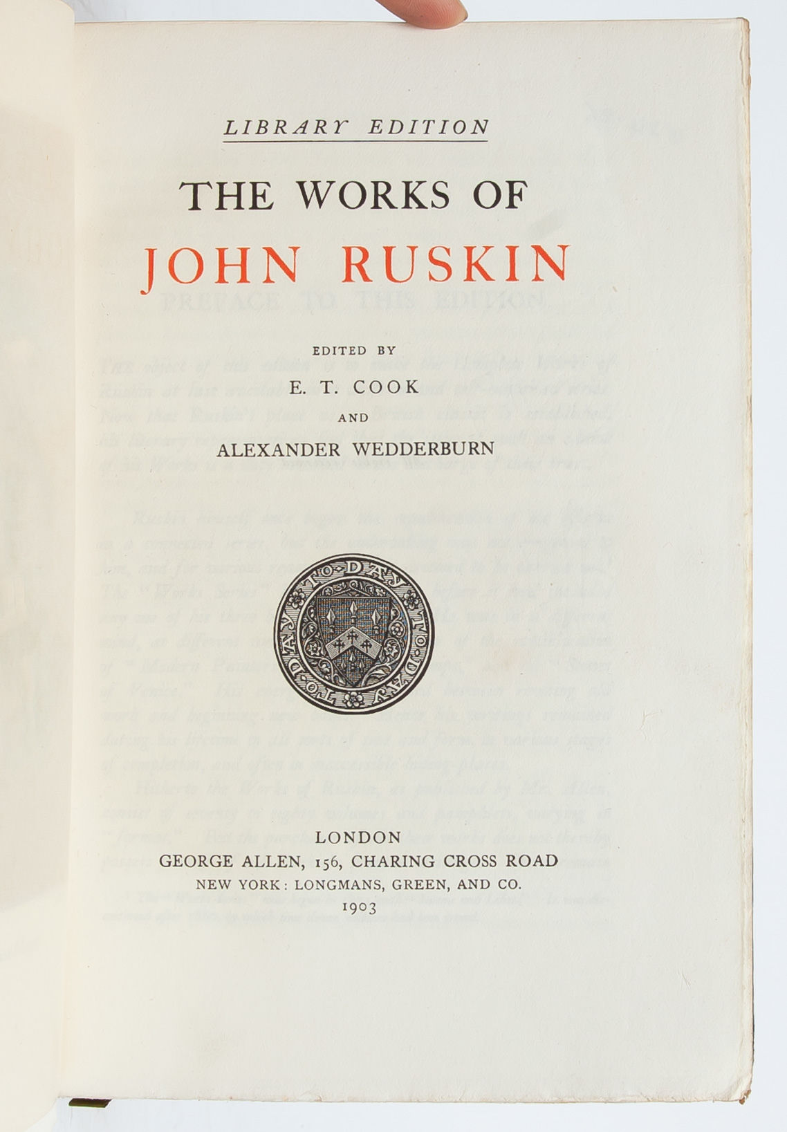 The Works of John Ruskin (in 39 vols.) by John Ruskin - First Thus ...