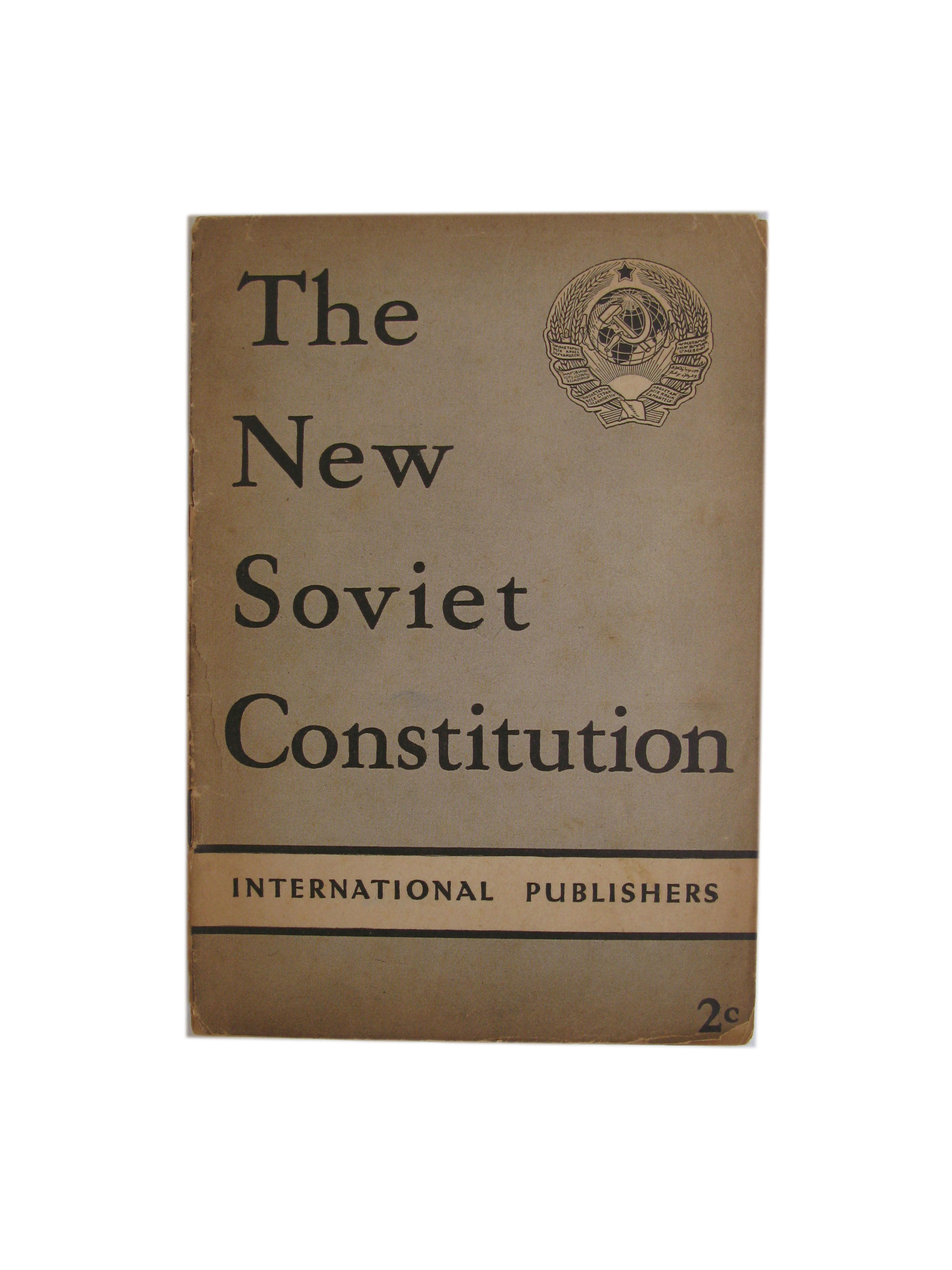 The New Soviet Constitution by Stalin, Joseph | | 1936 | International ...