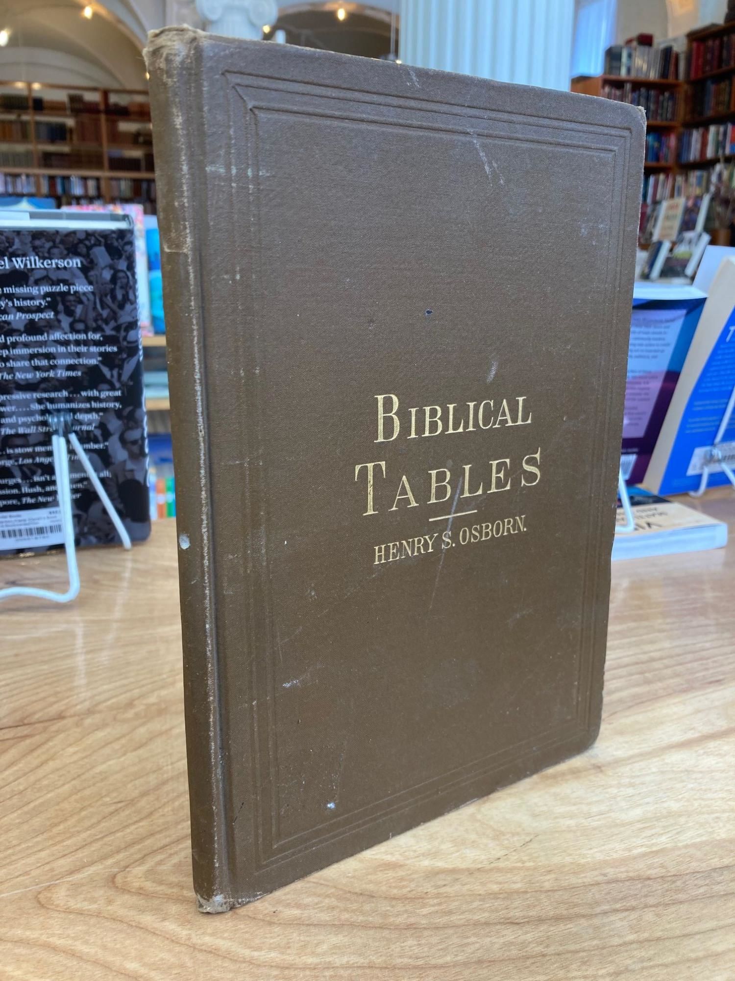 Biblical Tables An Epitome Of Various Important Statistics Of The ...