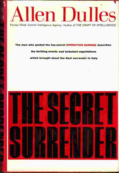 The Secret Surrender by Dulles, Allen | Hard Cover | 1966 | Harper ...