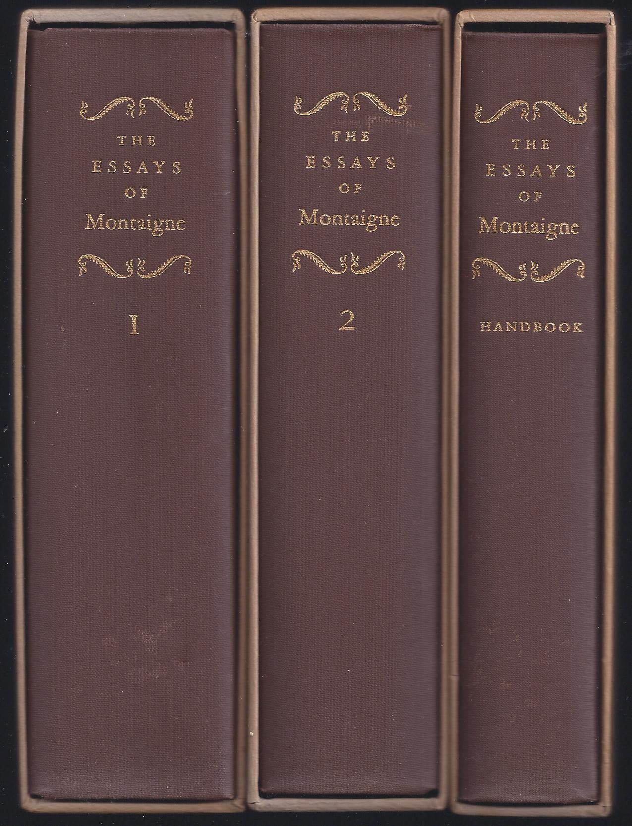 The Essays of Michel de Montaigne. Three volumes by Montaigne, Michel ...