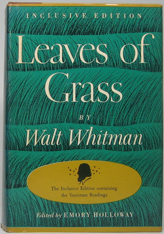 Leaves Of Grass Walt Whitman Book Cover