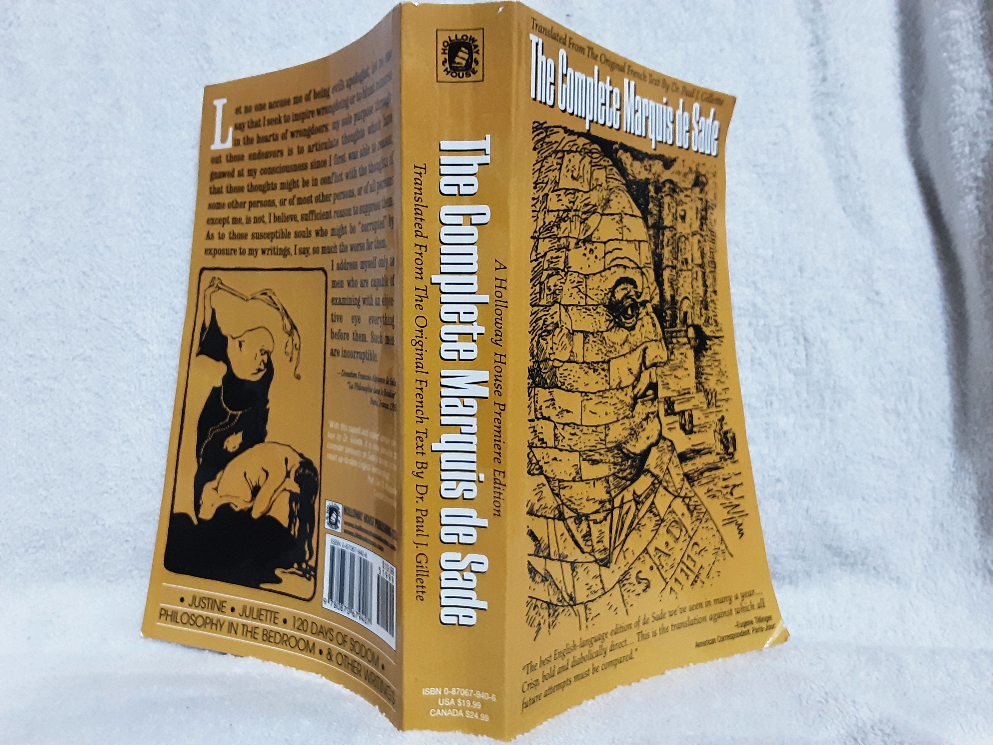 Marquis De Sade Books