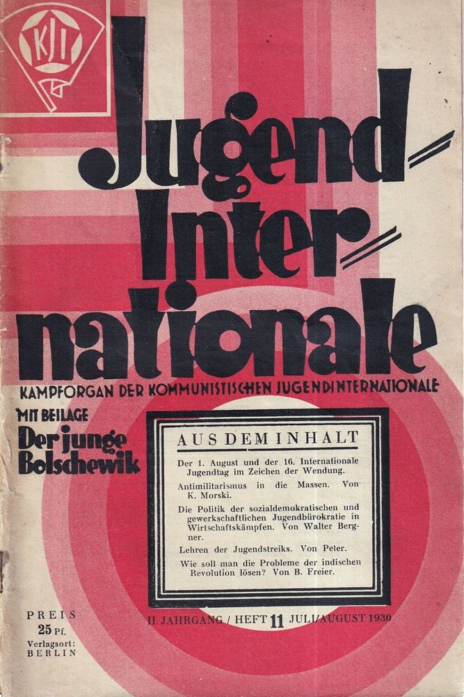 Jugend-Internationale. Kampforgan der Kommunistischen ...