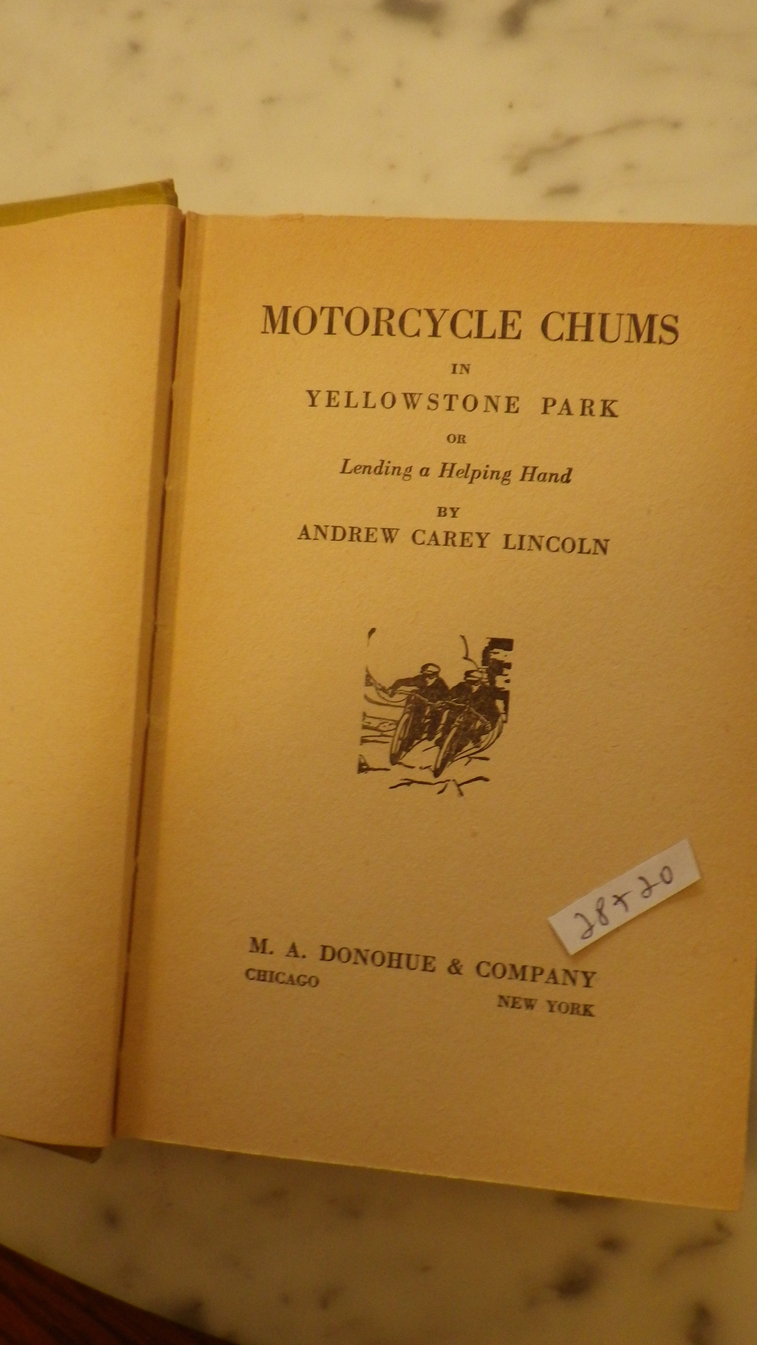 Motorcycle Chums in Yellowstone Park or Lending a Helping Hand in RARE ...