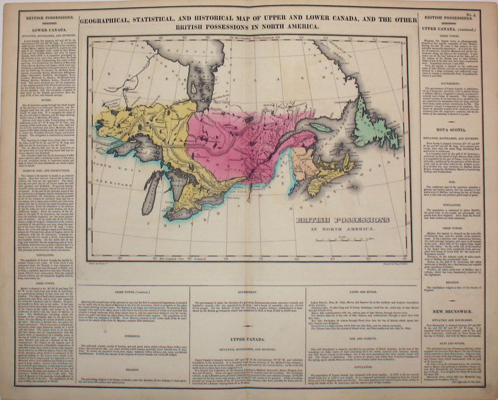 BIBLIO | Geographical, Statistical, and Historical Map of Upper and ...