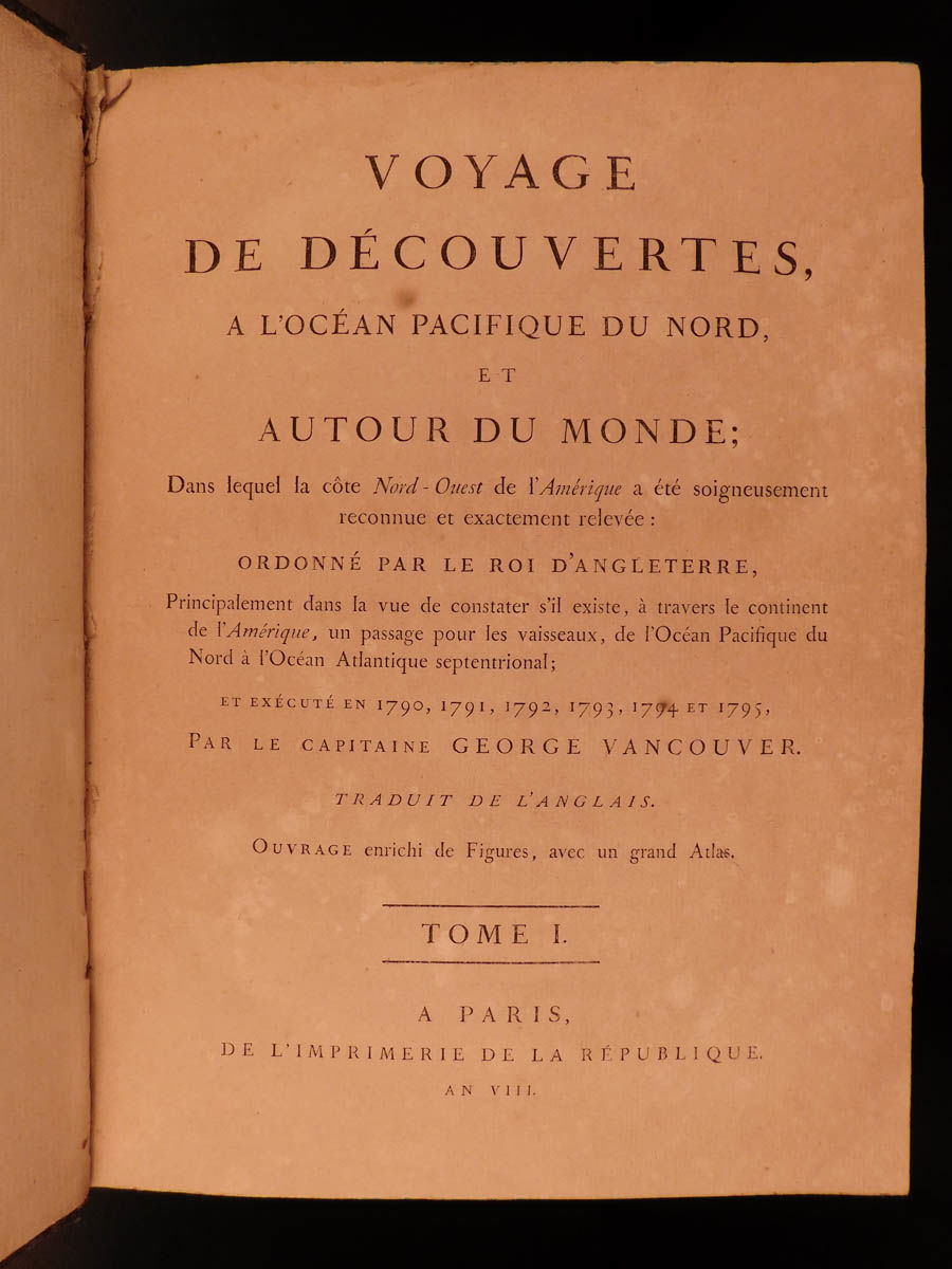 Voyage de découvertes, a l'Océan Pacifique du nord, et autour du monde ...