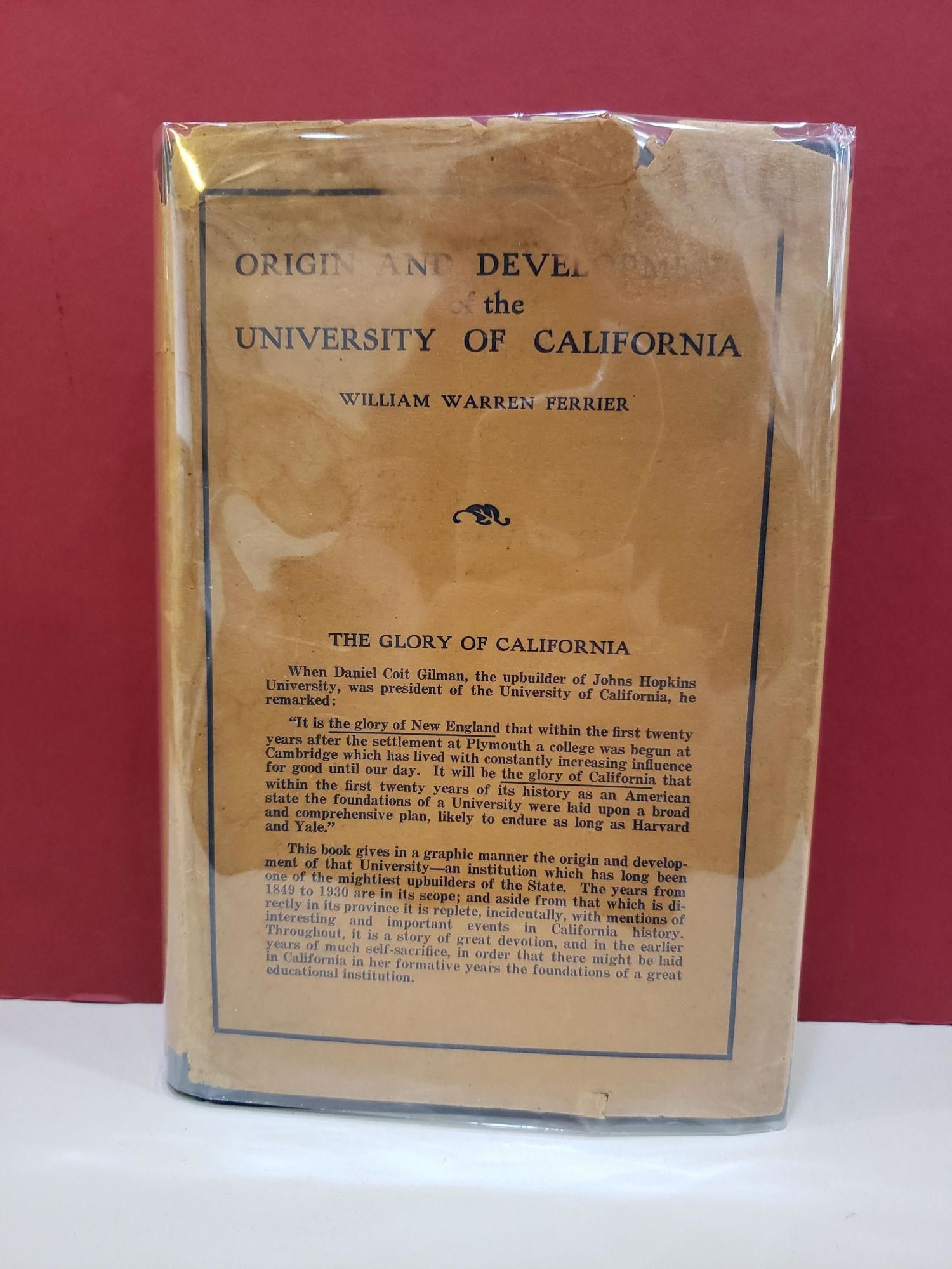 BIBLIO | Origin and Development of the University of California by ...