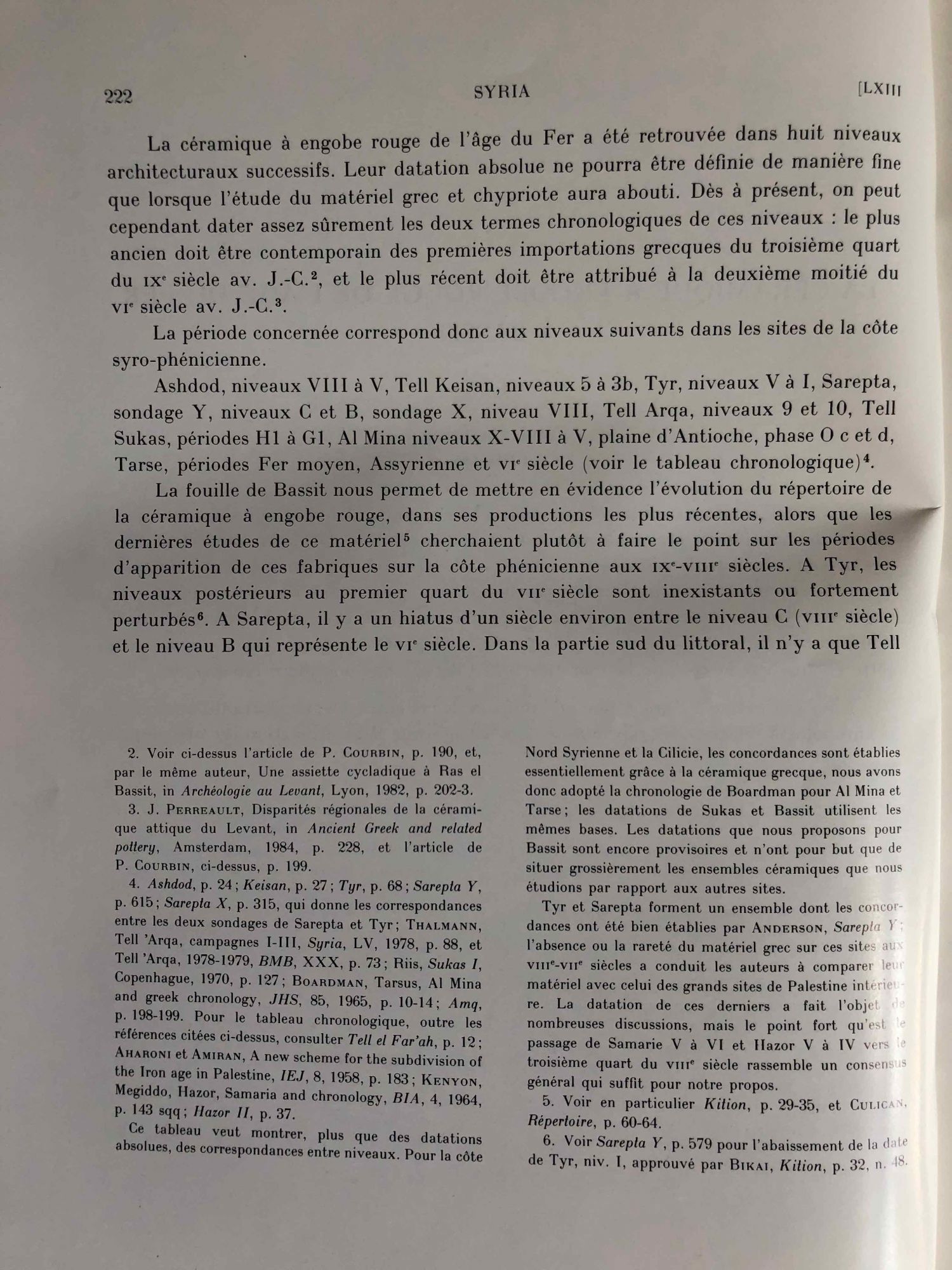 La céramique à engobe rouge de l'âge du Fer à Bassit by BRAEMER Frank ...