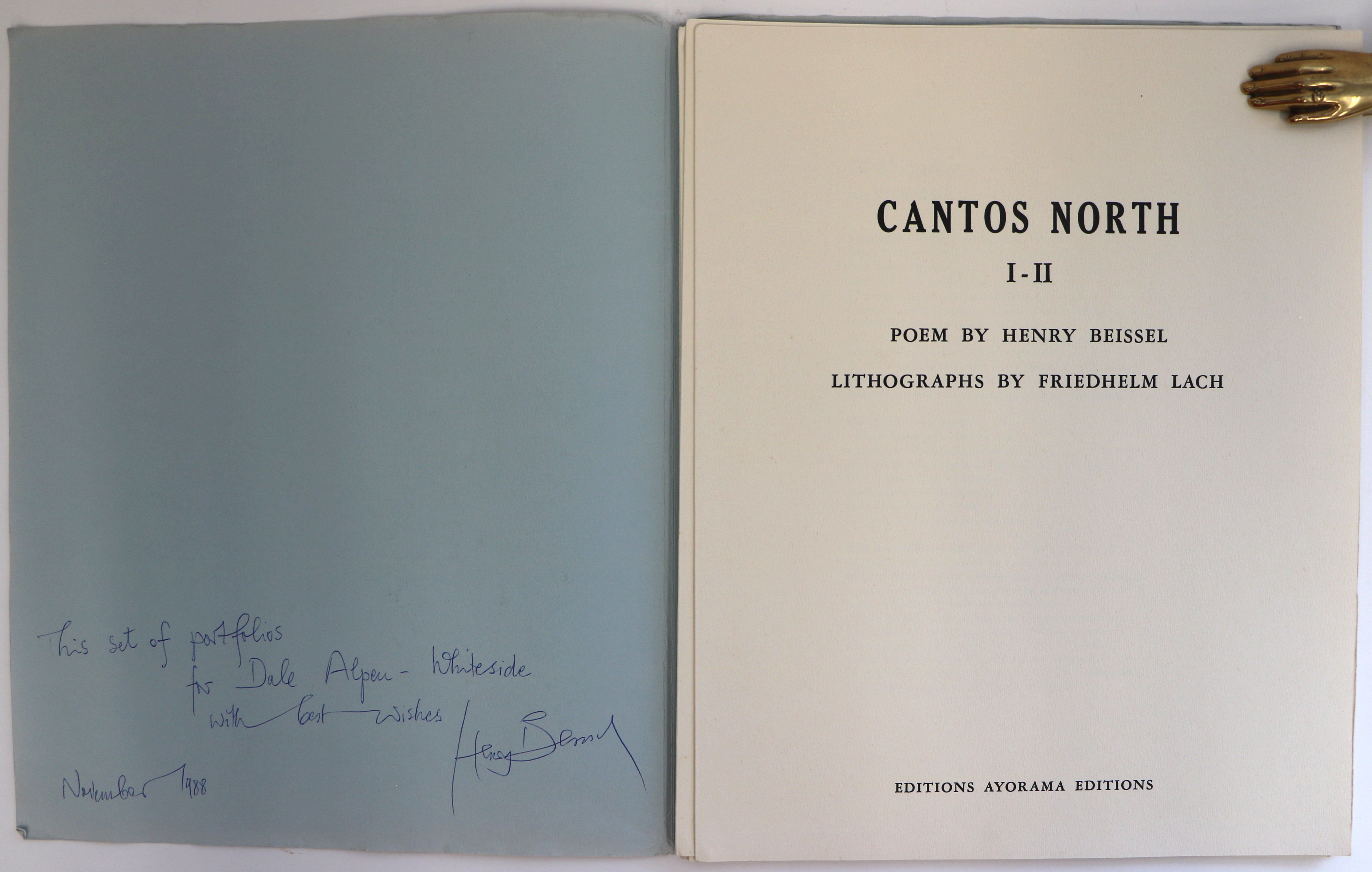 Cantos North I-XII (6 volumes) by Beissel, Henry [poems by]; Lach ...