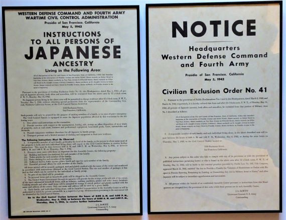 "Instructions to All Persons of Japanese Ancestry" and "NOTICE ...