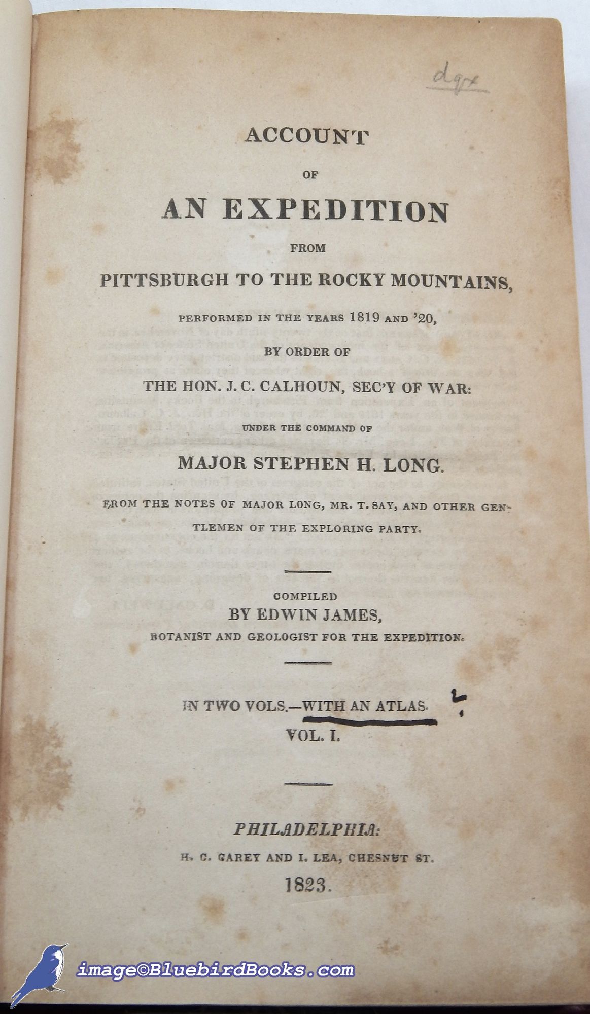Account of an Expedition from Pittsburgh to the Rocky Mountains ...