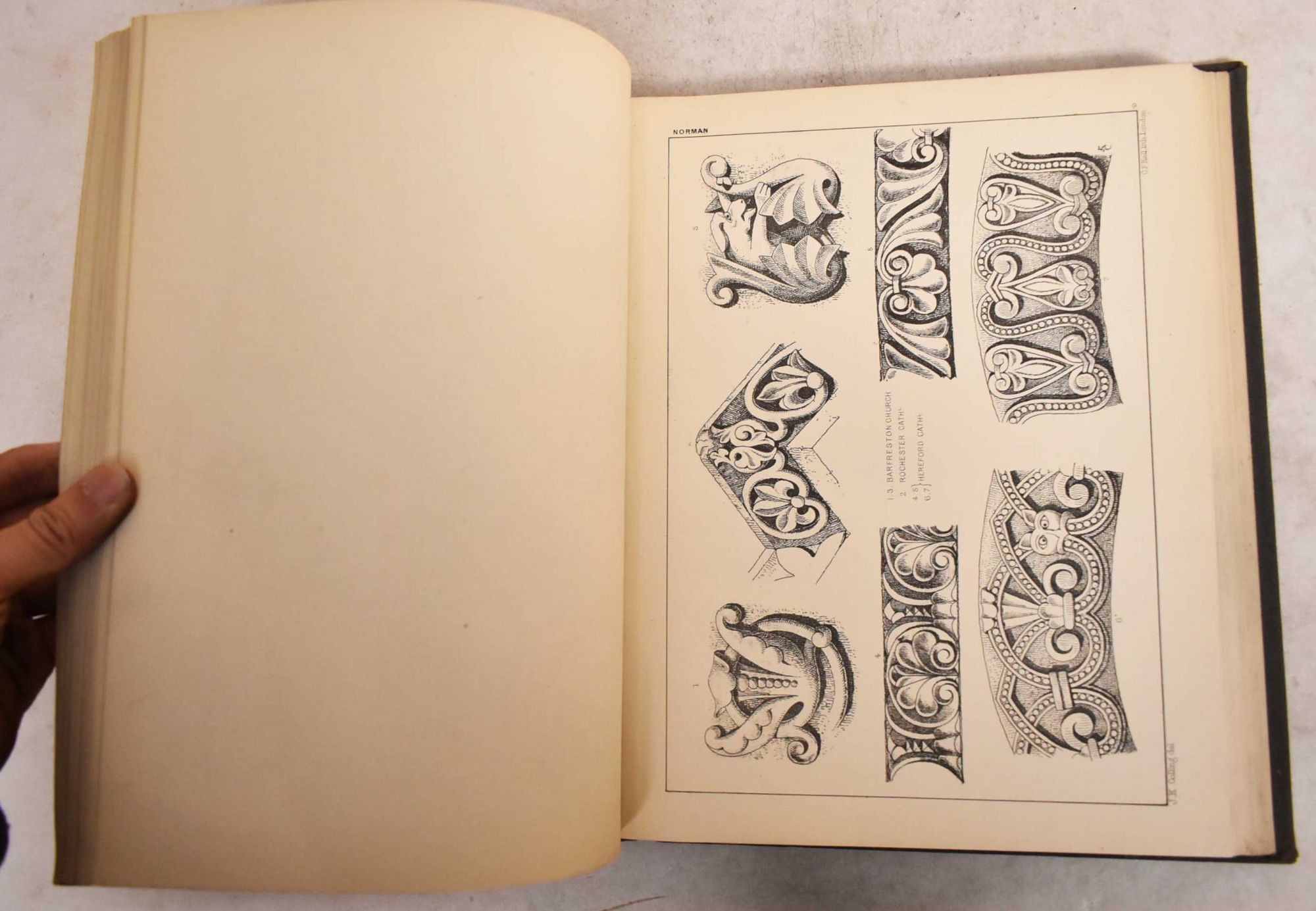 Examples of English Medieval Foliage and Coloured Decoration; Taken ...