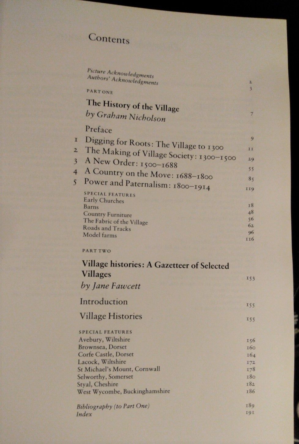 THE VILLAGE IN ENGLAND by Graham Nicholson, Jane Fawcett | Perfect ...