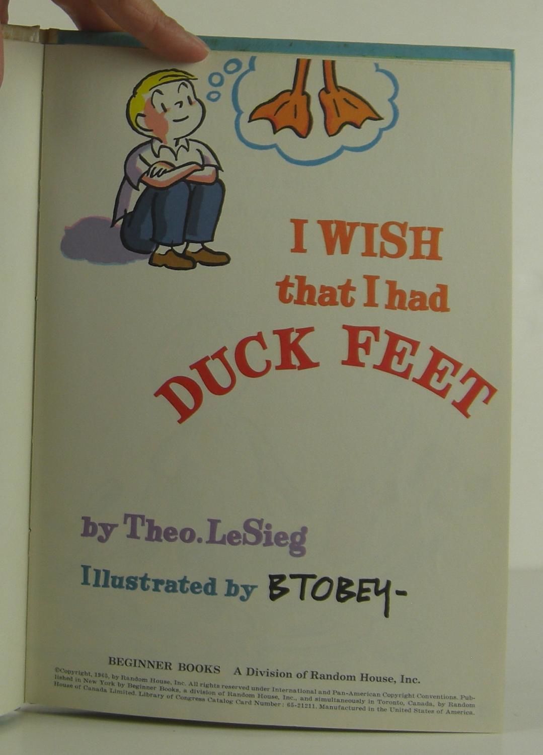 I Wish that I had Duck Feet by Seuss, Dr., LeSieg, Theo | Hardcover ...
