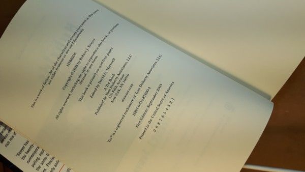 Hybrids (The third book in the Neanderthal Parallax series) by Robert J. (Robert James Sawyer ...