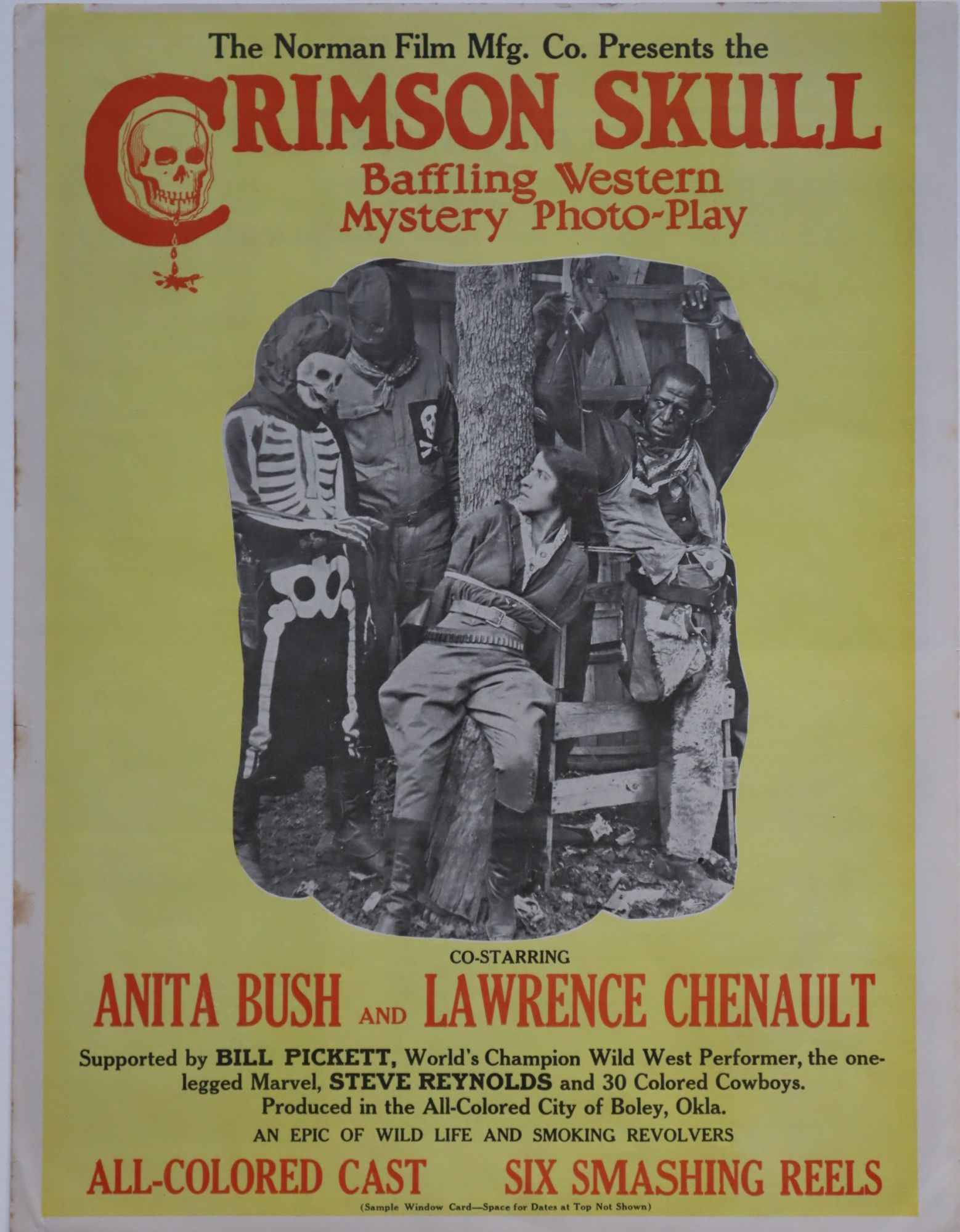 The Norman Film Mfg.Co. Presentsthe Crimson Skull Baffling Western ...