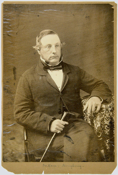 [ALBUMEN PRINT PORTRAIT OF DR. KANE, PHYSICIAN, IN HONG KONG] by [Kane ...