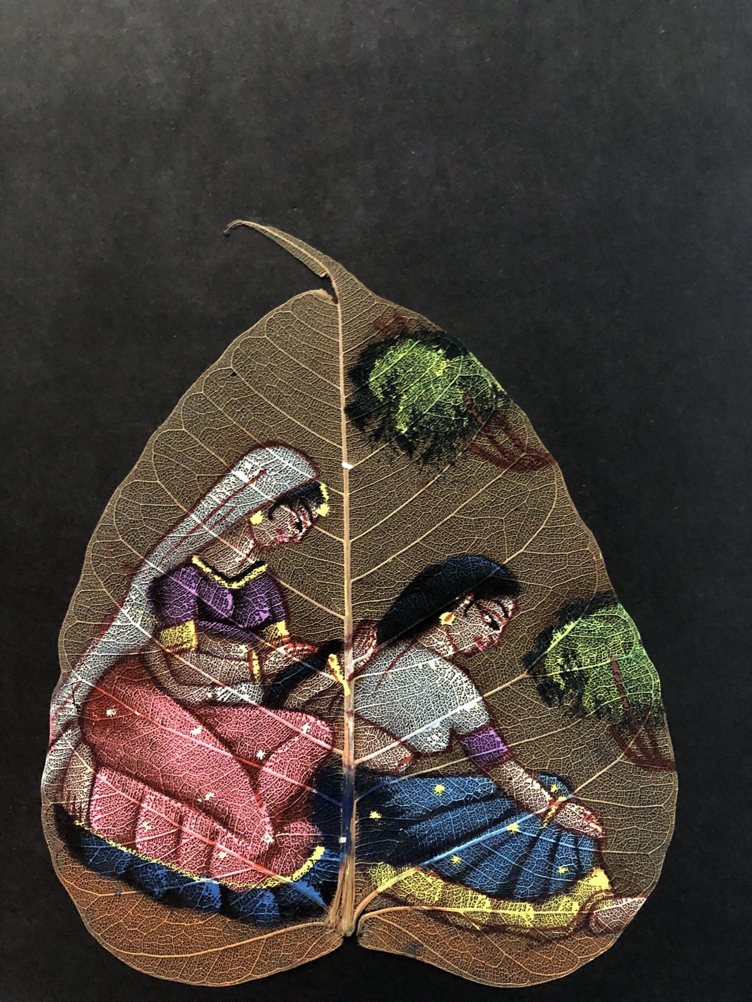 Indian Leaf Paintings