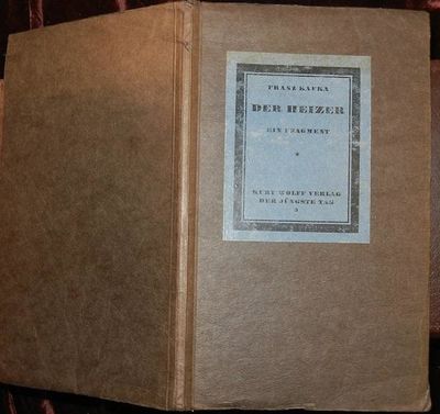 BIBLIO | The Stoker (der heizer) by Kafka, Franz | Hardcover | 1913 ...