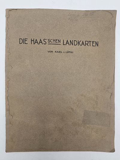 Die Haas’ Schen Landkarten. (With large color map of Sicily) by Luthi ...