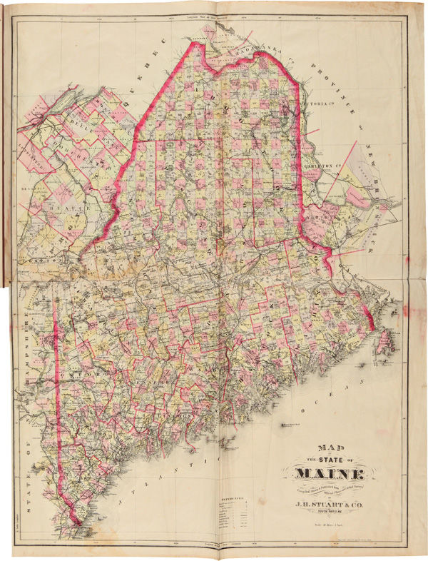 STUART'S ATLAS OF THE STATE OF MAINE by Stuart, J.H | | 1898 | J.H ...