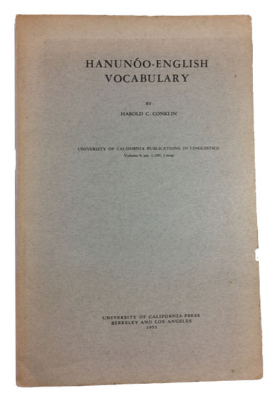 BIBLIO | Hanunoo-English Vocabulary by Conklin, Harold C | Paperback ...